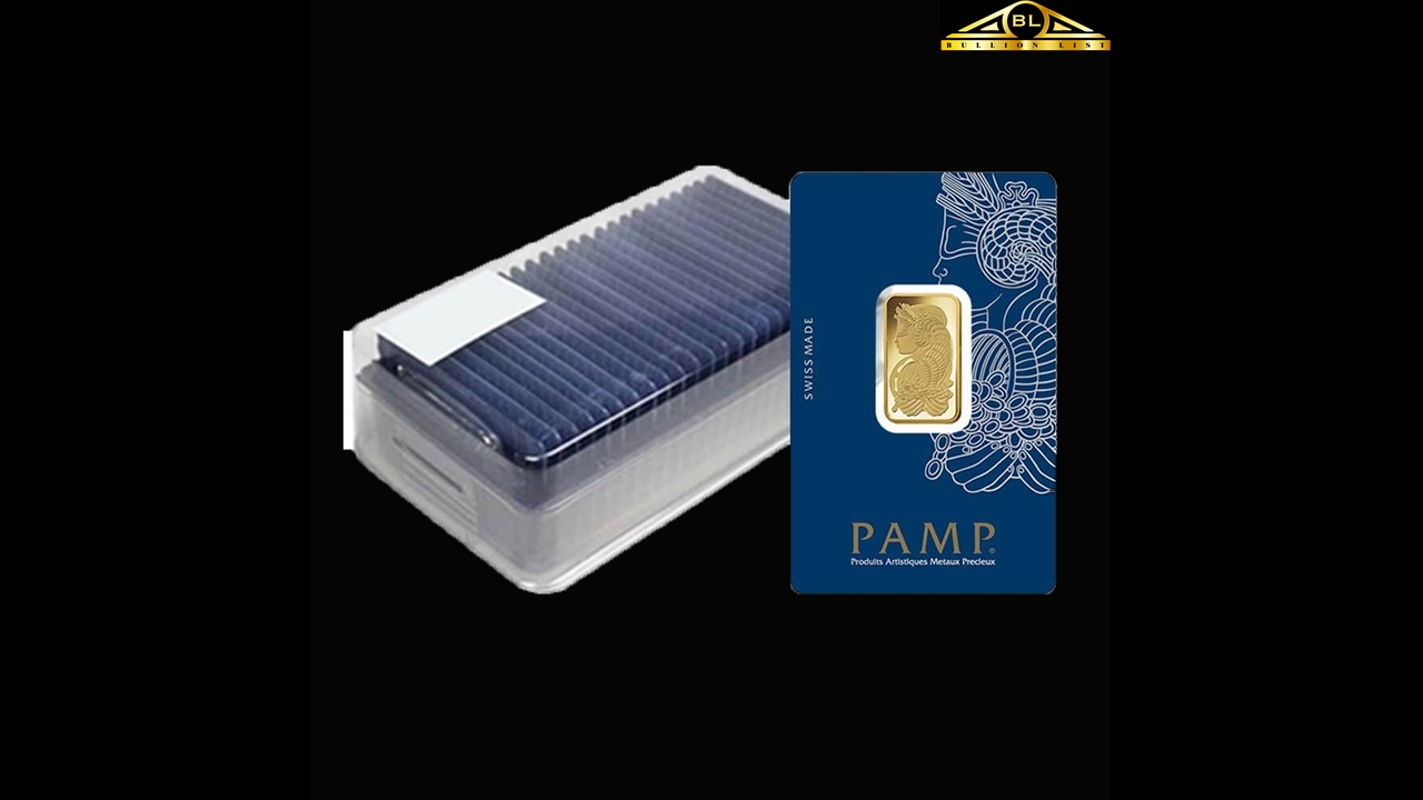 Bullion List - Gold - PAMP - 10g PAMP Gold Minted bar storage box