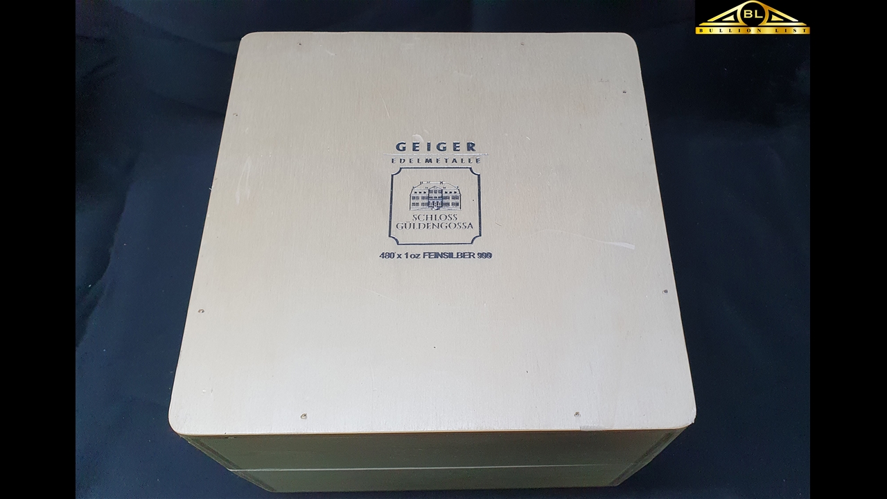 Bullion List - Browse - 1oz Geiger Silver Square Bar storage box (Empty)