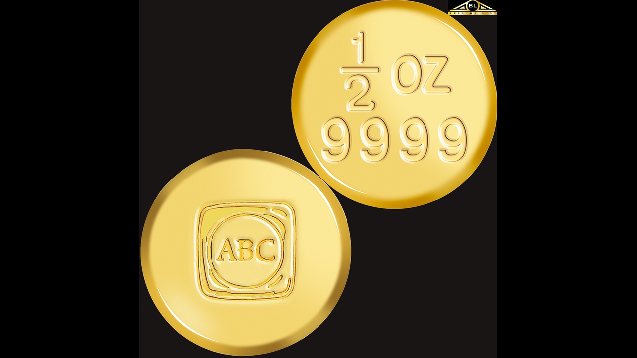 Bullion List - Gold - 1/2 oz ABC Bullion Gold Cast Bar