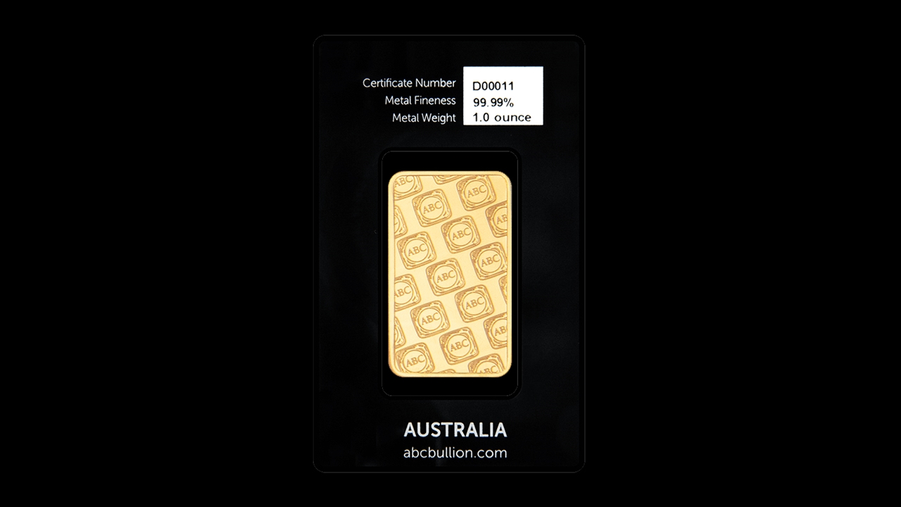 Bullion List - Browse - Gold Bars - 1 oz ABC Bullion Gold Minted Tablet ...