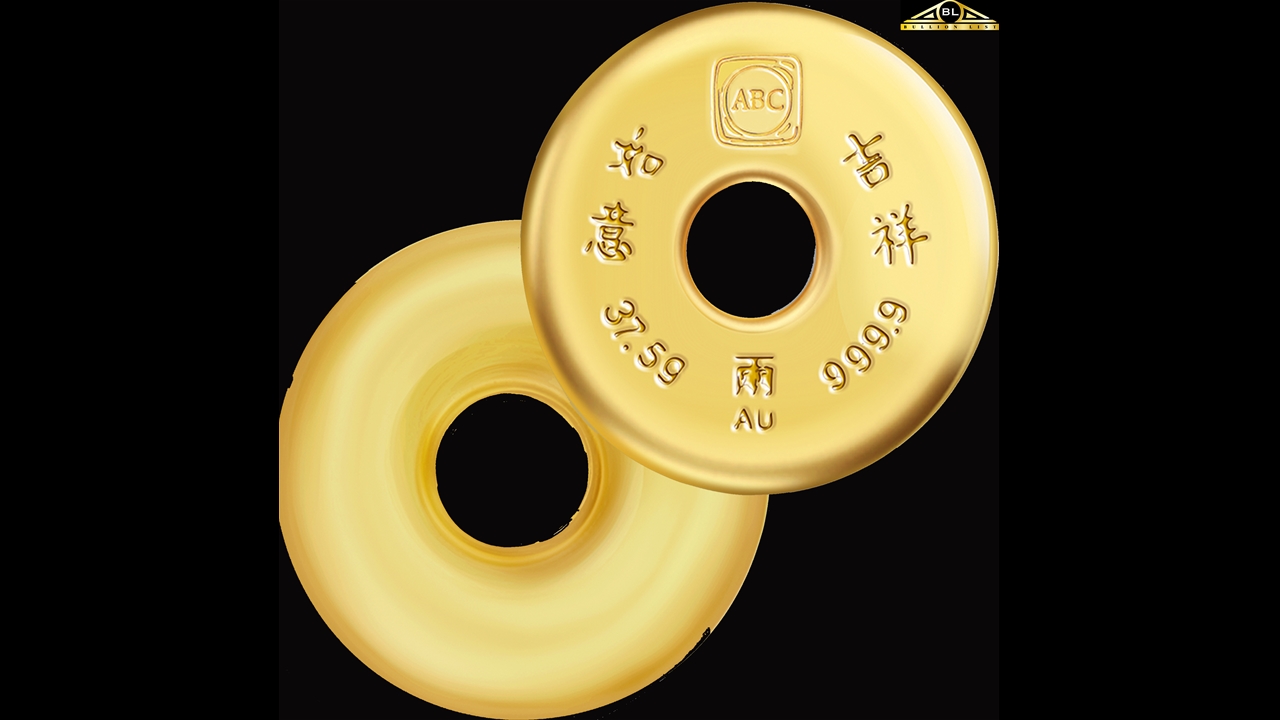 Bullion List - Gold - 37.5gram ABC Bullion Gold Tael Cast Bar