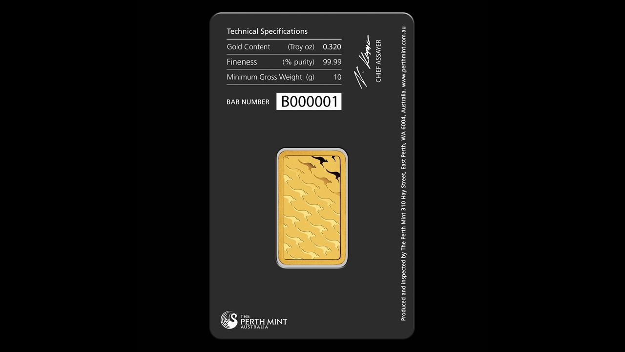Bullion List - Browse - Gold Bars - 10 g Perth Mint Gold Bar (Black ...