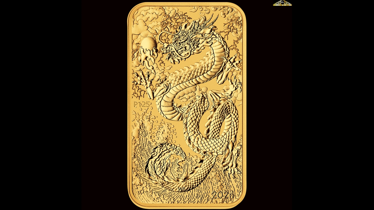 Bullion List - Gold - 1 oz Perth Mint Gold Rectangle Dragon Coin 2024 ...