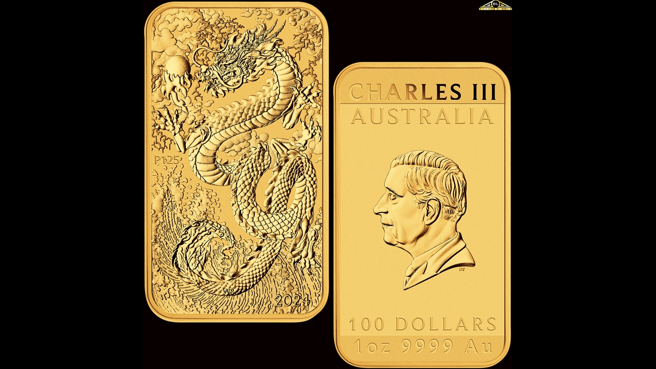 Bullion List - Gold - 1 oz Perth Mint Gold Rectangle Dragon Coin 2024 ...
