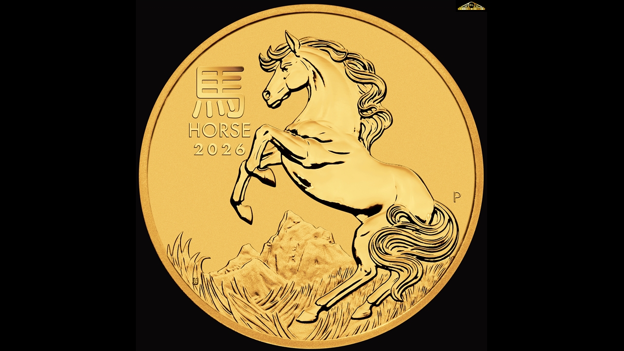 Bullion List - Gold - 1/2oz Perth Mint Gold Horse Coin 2026