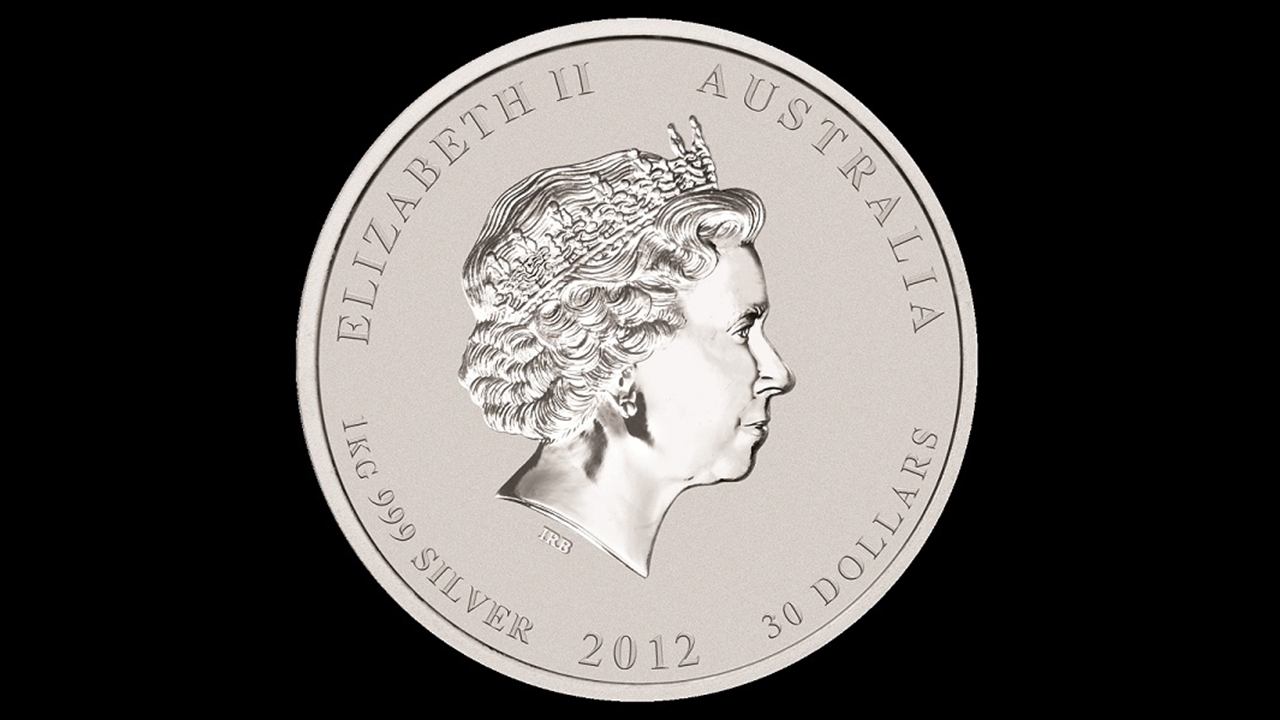 Bullion List - Silver - Perth Mint - 1kg Silver Lunar Dragon 2012