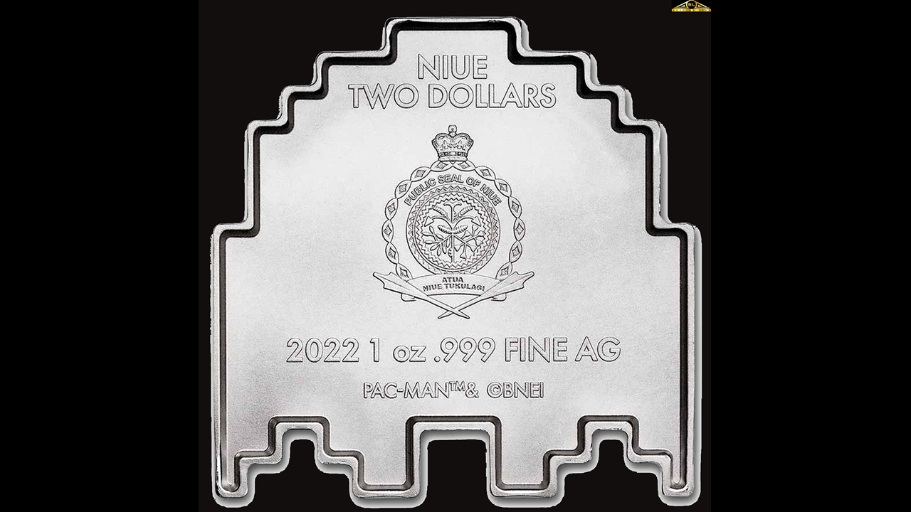 Bullion List - Silver - 1oz Silver PAC-MAN Stackable Ghost 2022
