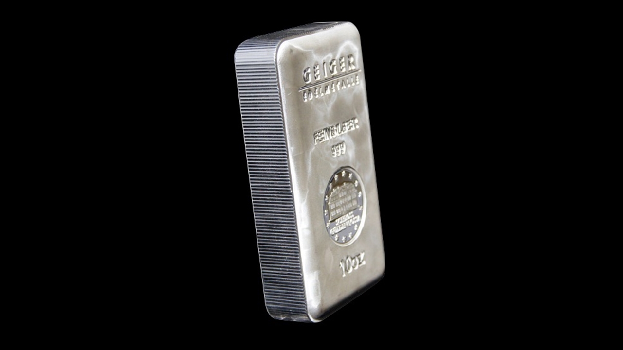 Bullion List - Browse - Silver Bars - 10oz Geiger Security Line Silver Bar