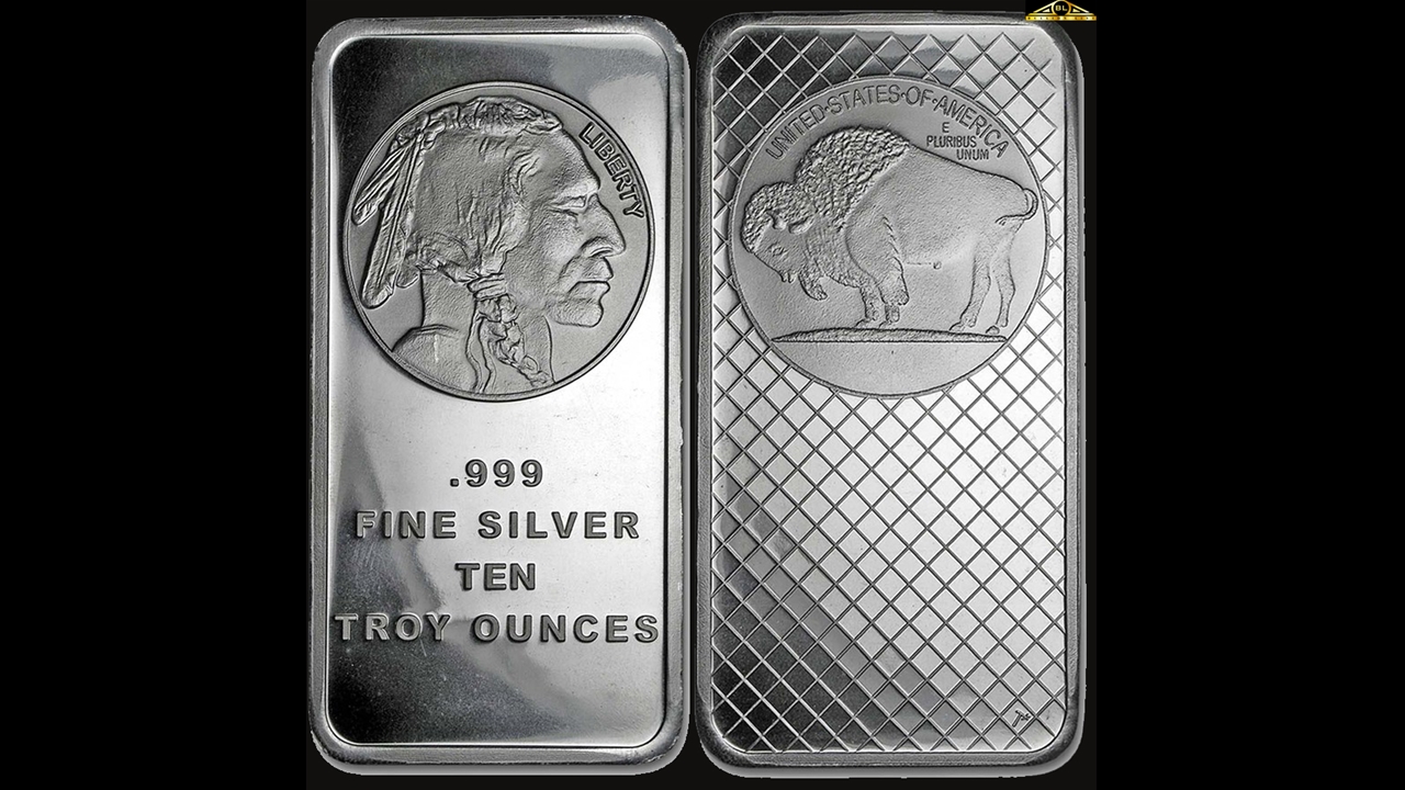 Bullion List - Browse - 10 oz Silver Buffalo bar