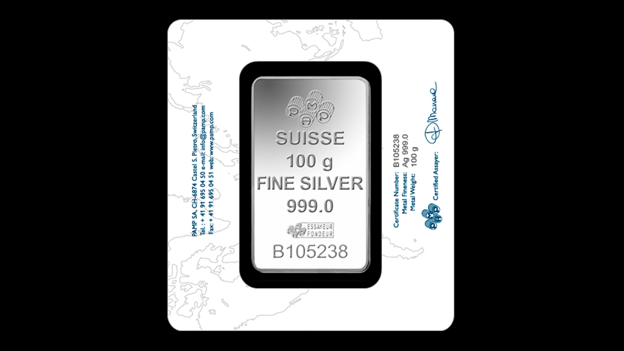Bullion List - Silver - PAMP - 100 g PAMP Silver Minted 'Fortuna'