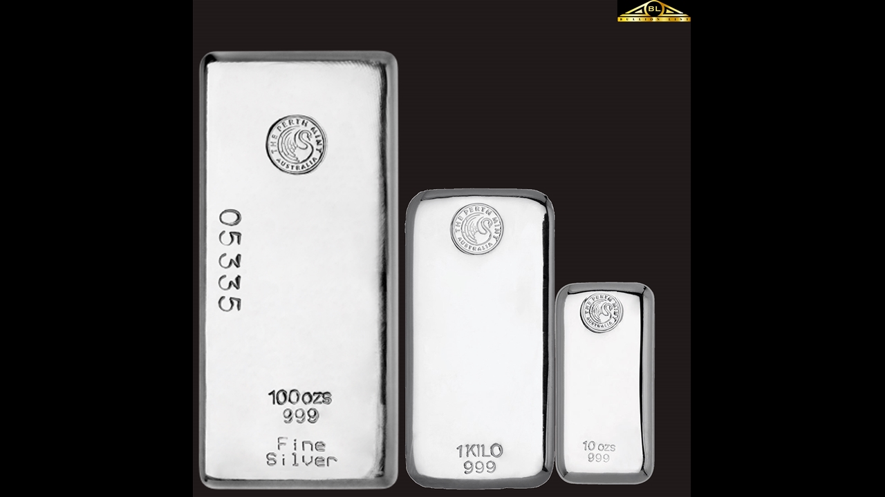 Bullion List - Silver - Perth Mint - 10 oz Perth Mint Silver Bar 'Cast'