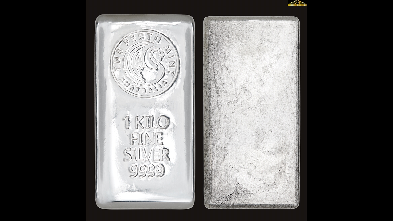 Bullion List - Silver - 1kg Perth Mint Silver Cast Bar 2023 restyle