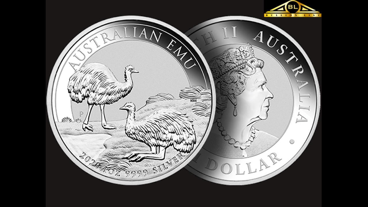 Bullion List - Browse - 1 oz Perth Mint Silver Emu 2020