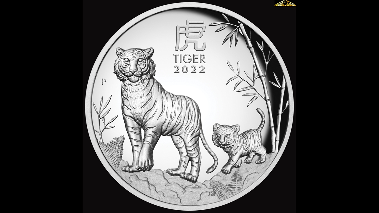 Bullion List - Browse - 1oz Perth mint Silver Tiger Proof High Relief Coin 2022