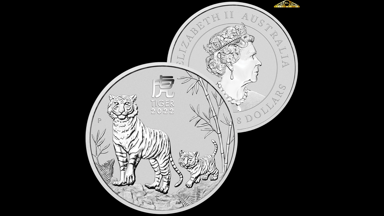 Bullion List - Browse - 5oz Perth Mint Silver Tiger coin 2022