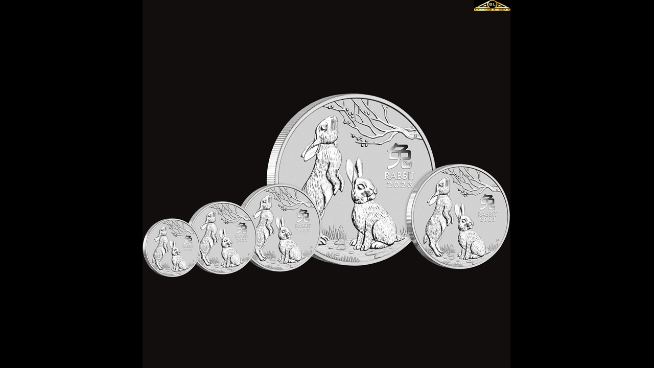 Bullion List - Silver - 2oz Perth Mint Silver Rabbit coin 2023