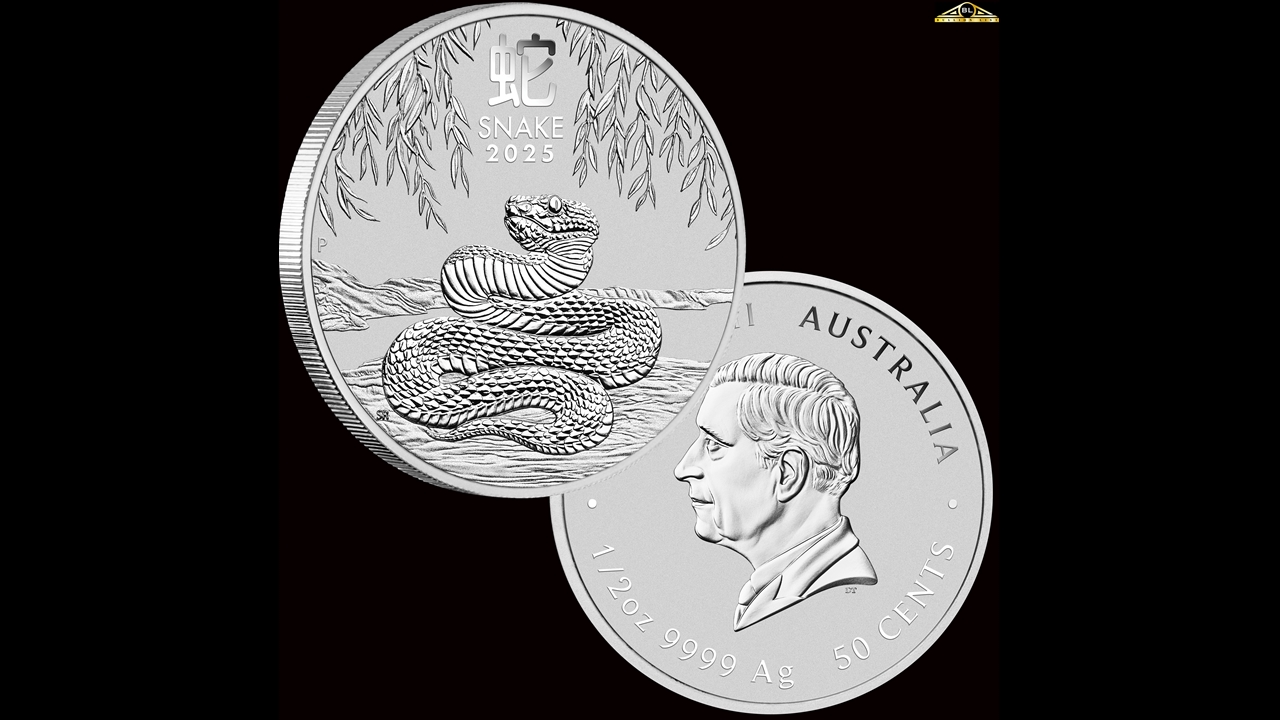 Bullion List - Silver - 1/2oz Perth Mint Silver Snake coin 2025
