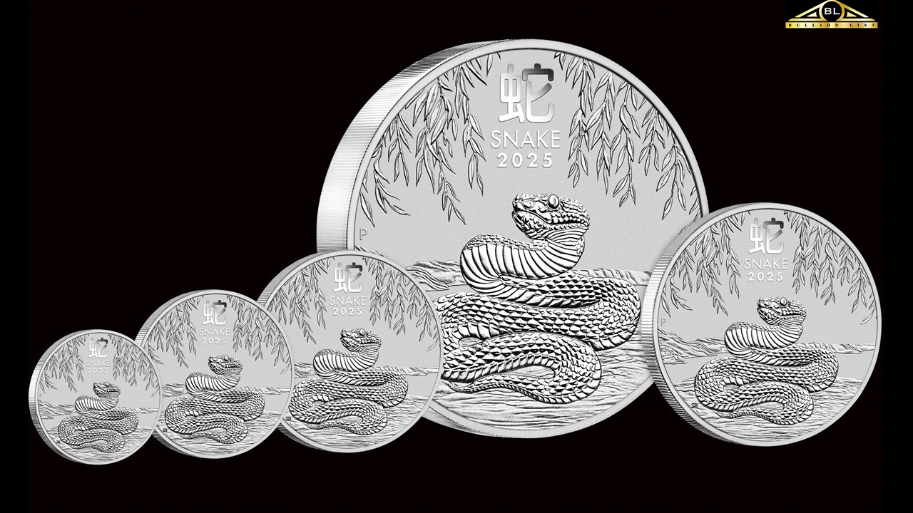 Bullion List - Silver - 2oz Perth Mint Silver Snake Coin 2024