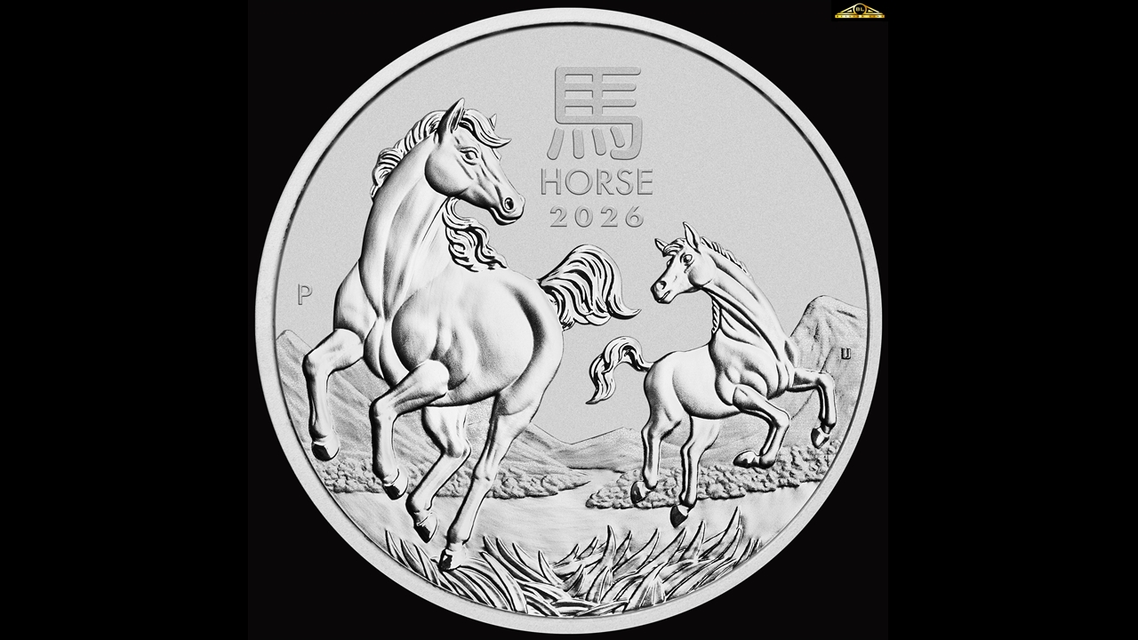 Bullion List - Silver - Perth Mint - 1oz Perth Mint Silver Horse Coin 2026