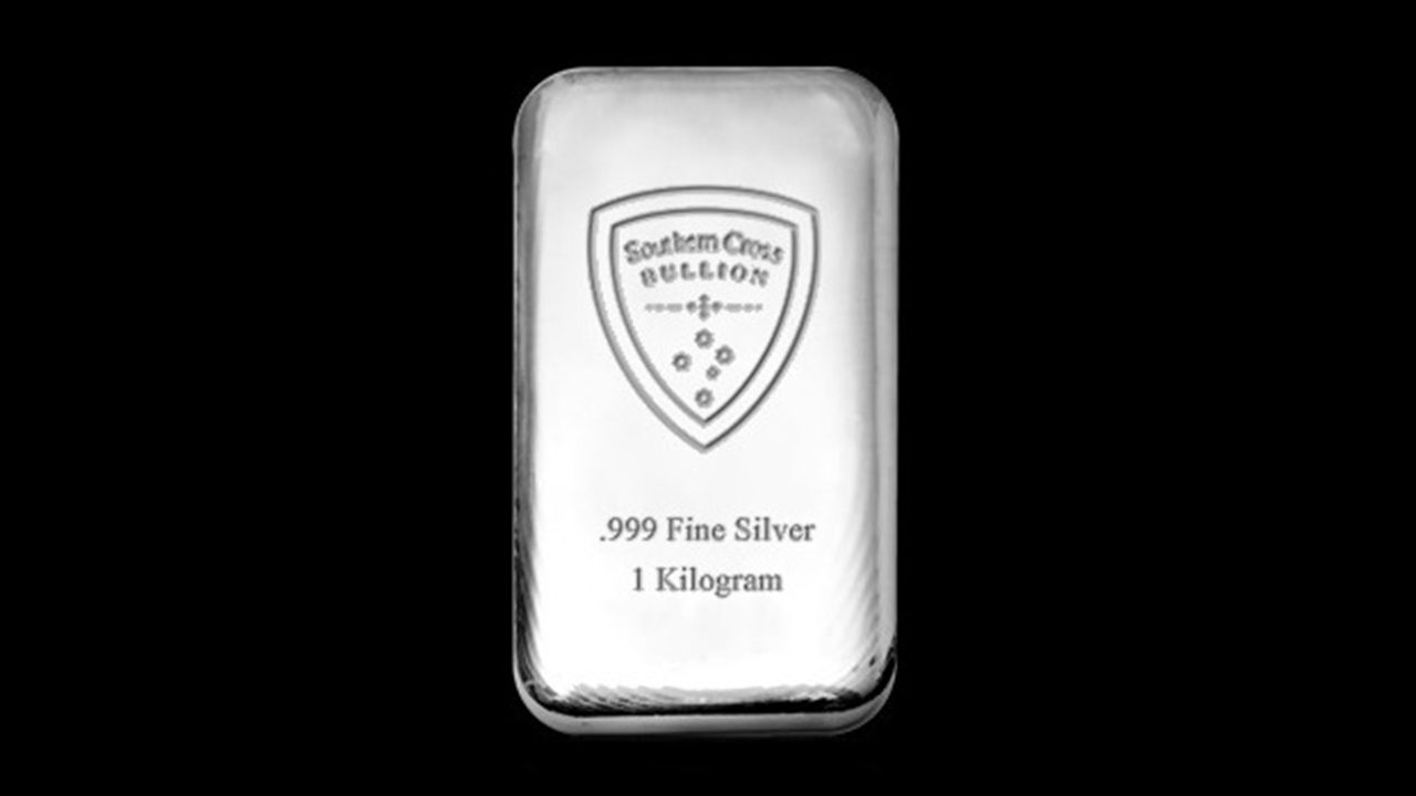 Bullion List - Silver - 1 kg Southern Cross Bullion 'Cast' Silver Bar