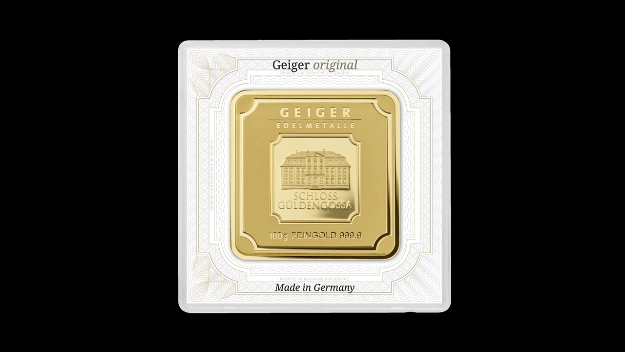 Bullion List - Browse - 50g Gold Geiger Square Bar (Capsule)