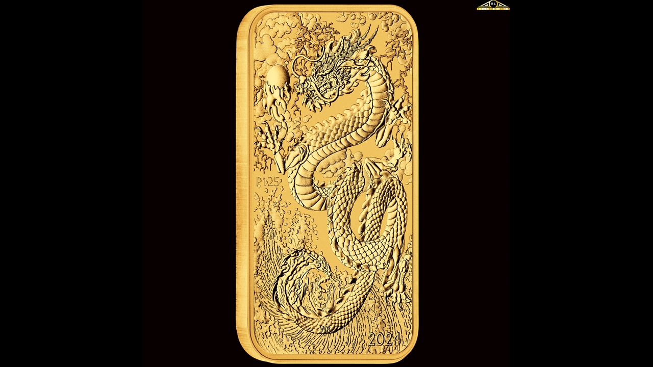 Bullion List - Gold - 1 oz Perth Mint Gold Rectangle Dragon Coin 2024 ...