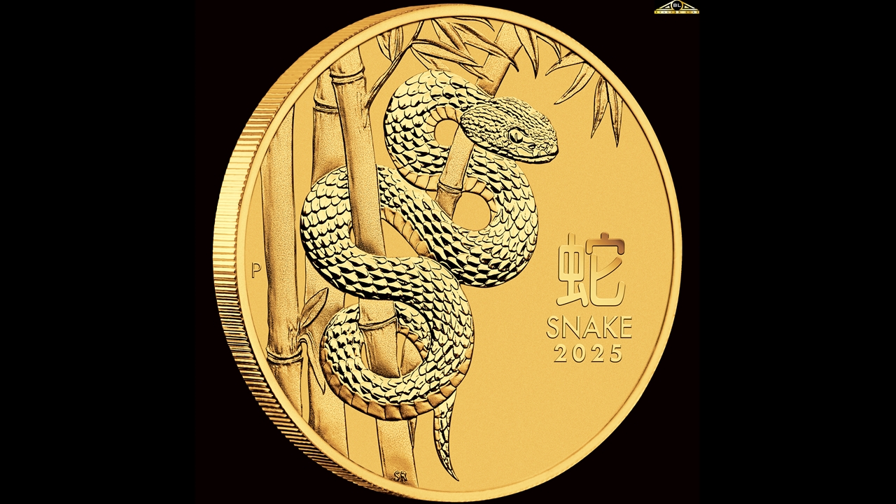 Bullion List - Gold - 1/10oz Gold Snake Coin 2025