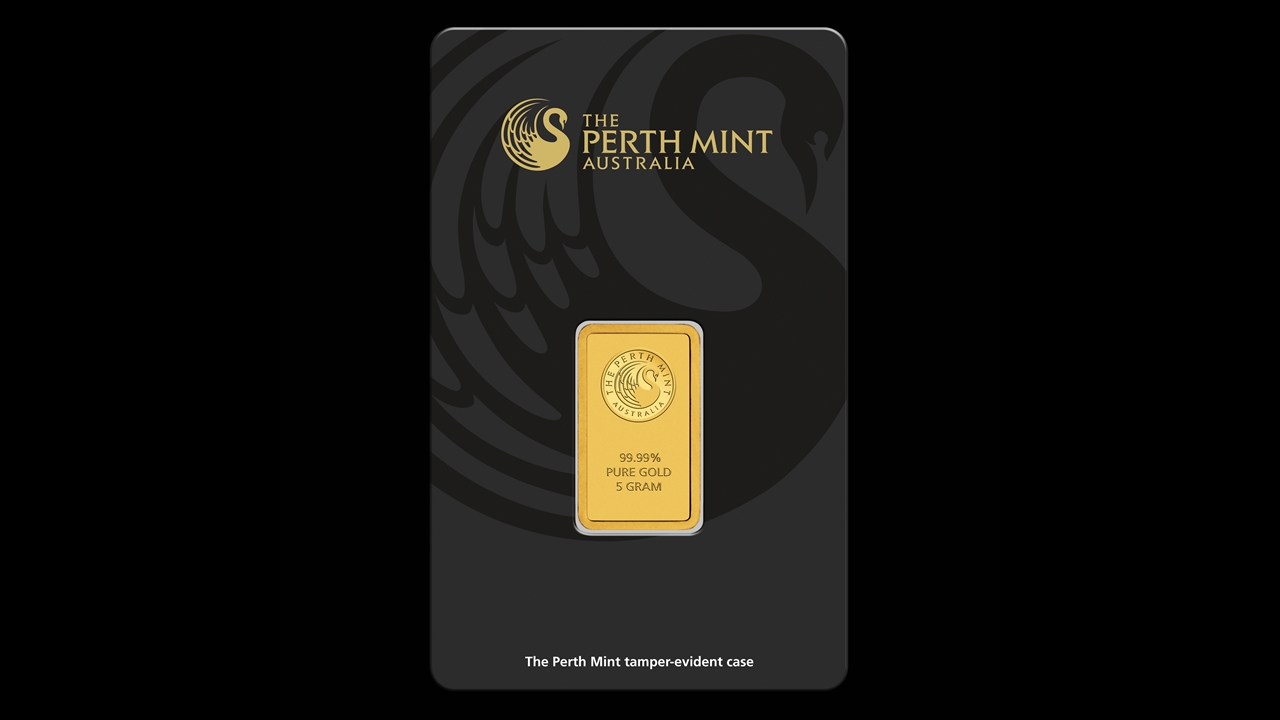Bullion List - Gold - Perth Mint - 5 g Perth Mint Gold Bar (Black Swan ...