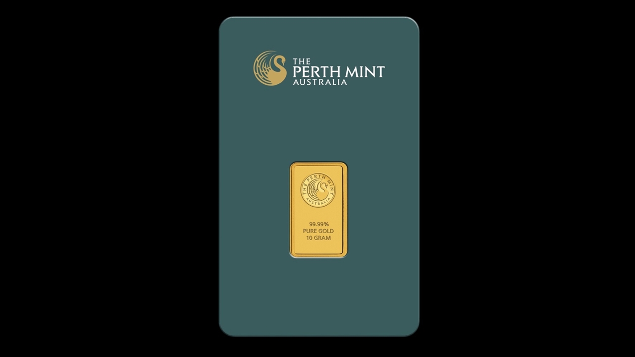 Bullion List - Gold - Perth Mint - 10g Perth Mint Gold Bar (Certicard)
