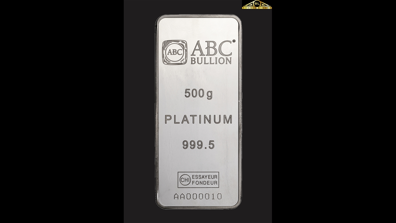 Bullion List - Browse - Platinum - 500g ABC Platinum Minted Tablet