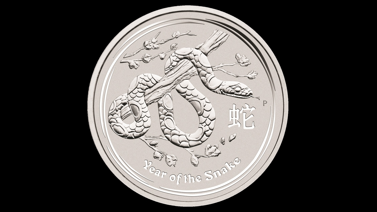 Bullion List - Silver - Perth Mint - 10oz Silver Lunar Snake 2013