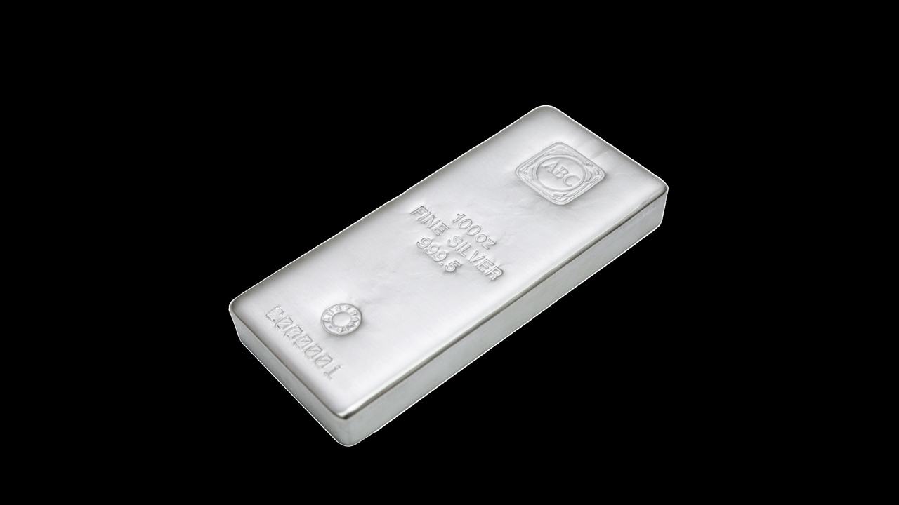 Bullion List - Silver - ABC - 100 oz ABC Silver Bar 'Cast'
