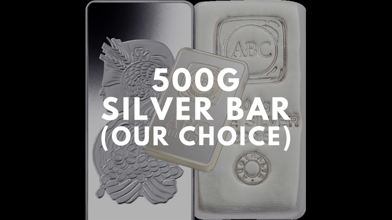 Bullion List - Silver - Accessories - 500g Silver Bar (Our Choice)