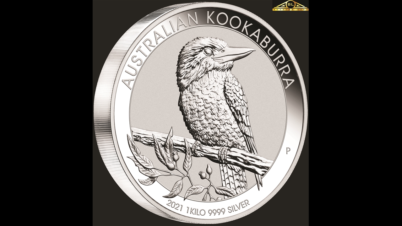 Bullion List - Silver - 1 kg Perth Mint Silver Kookaburra 2021