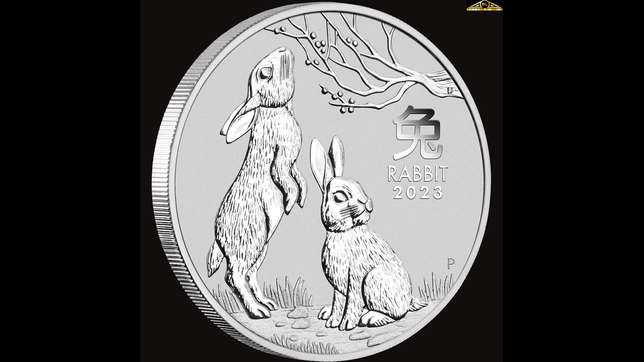 Bullion List - Silver - 2oz Perth Mint Silver Rabbit coin 2023