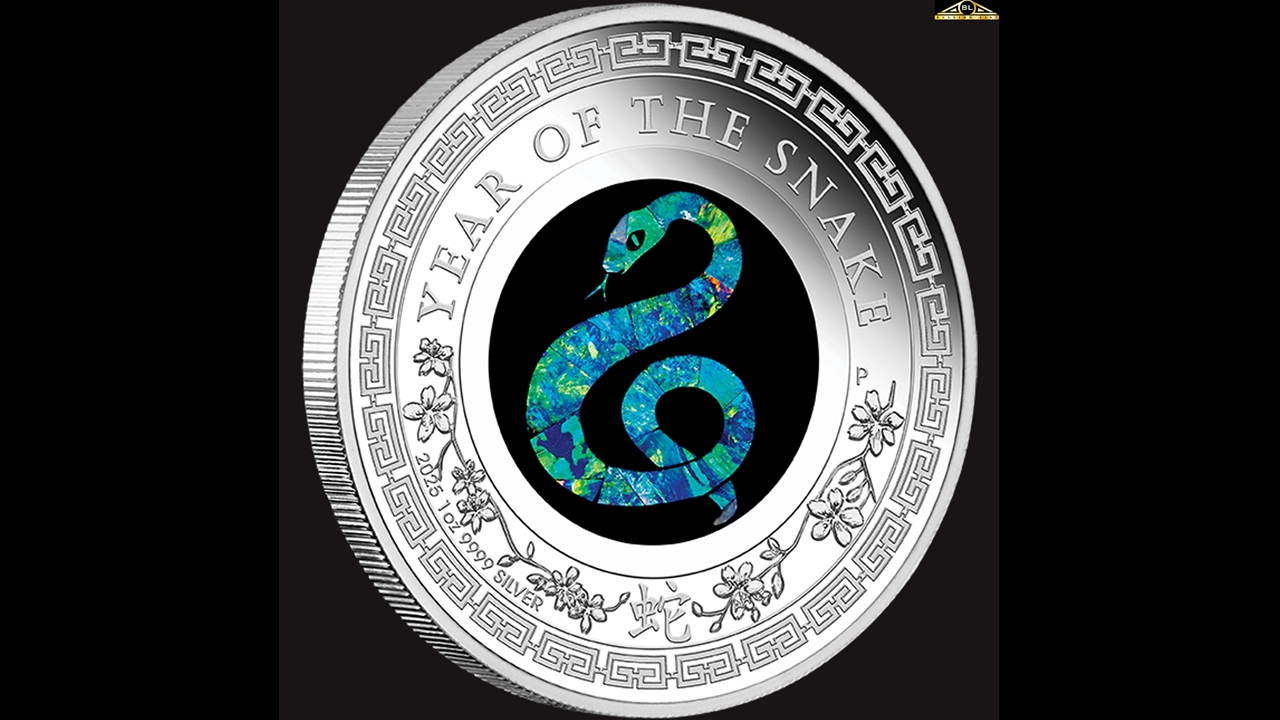 Bullion List - Silver - Perth Mint - 1oz PM Silver Snake Opal coin 2025